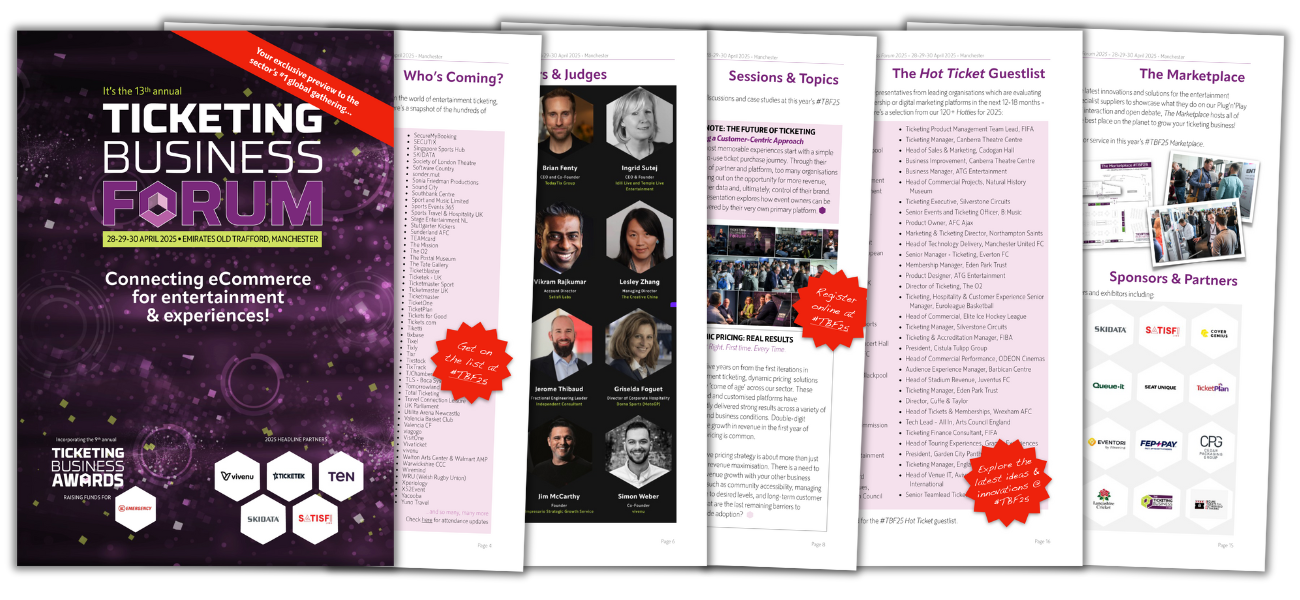 #TBF25: Forum Preview released - TheTicketingBusiness Forum